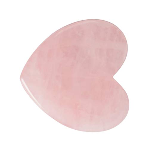 Healifty Guasha Board Scraping Massage Tools Natural Jade Scraping Board for Salon Spa(Heart Shape)