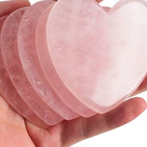 Healifty Guasha Board Scraping Massage Tools Natural Jade Scraping Board for Salon Spa(Heart Shape)