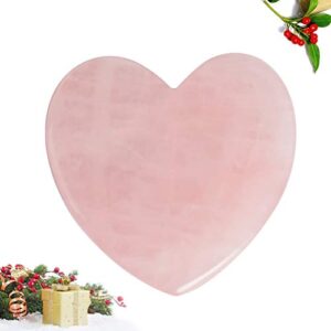 Healifty Guasha Board Scraping Massage Tools Natural Jade Scraping Board for Salon Spa(Heart Shape)