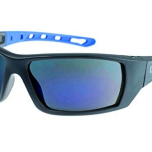 Caterpillar Planer 108-AS Safety Glasses, Grey/Blue, Blue Lens