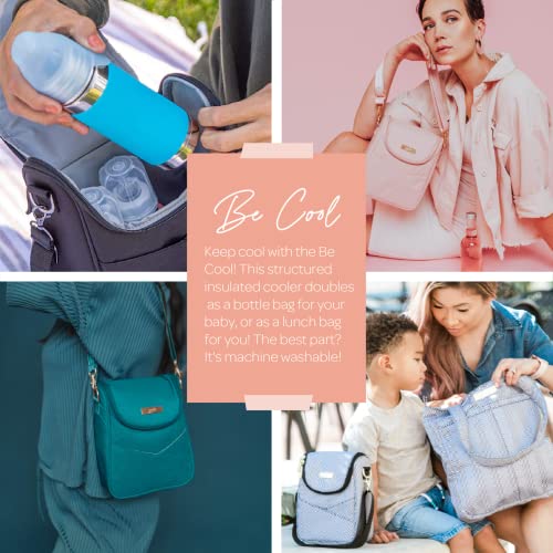 JuJuBe | Be Cool Insulated Baby Bottle Cooler Bag, Portable Cooler Bag for Breast Milk, Insulated Food Storage Bag | Blush Chromatics