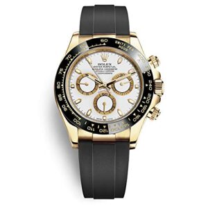 rolex unisex-adult daytona yellow gold/oysterflex bracelet / 116518ln-0041 / white dial