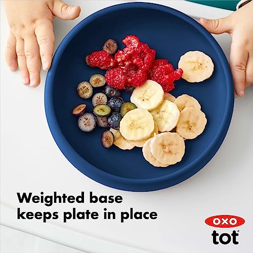 OXO Tot Silicone Plate Navy