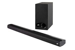 polk audio signa s2 ultra-slim tv sound bar with wireless subwoofer - black (renewed)