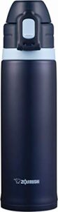 zojirushi direct drinking water bottle, sports type, stainless steel, straw bottle, 0.52l, navy