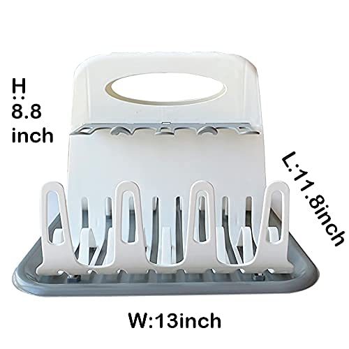 MOVEBO Baby Milk Bottles Drying Rack Portable Cleaning Dryer Storage Holder Multi-Layer Detachable with Drain Tray Drying Rack for Kids