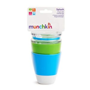 munchkin munchkin splash cups & trainer lids 7oz assortment, piece of 1 (green/blue)