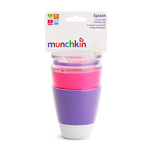 Munchkin Munchkin Splash Cups & Trainer Lids 7oz Assortment, Piece of 1 (Green/Blue)