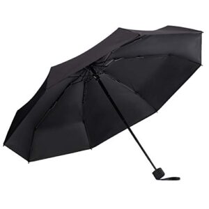 Goothdurs Mini Travel Compact Windproof Umbrella - Small Folding Lightweight Sun & Rain Umbrellas with 95% UV Protection for Women Men