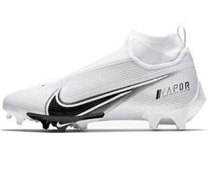 nike vapor edge pro 360 mens football cleat ao8277-100 size 8.5 white/black