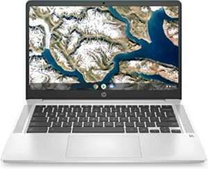 hp chromebook 14-inch hd touchscreen laptop, intel celeron n4000, 4 gb ram, 32 gb emmc, chrome (14a-na0030nr, mineral silver)