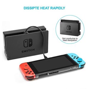 Keten NS Switch Accessories Kit, Including Carry Case, Charging Dock, Playstand, Extension Cable, Game Card Case, Screen Protector, J-Con Grips, Wheels, Crystal Case, TPU Case, Caps