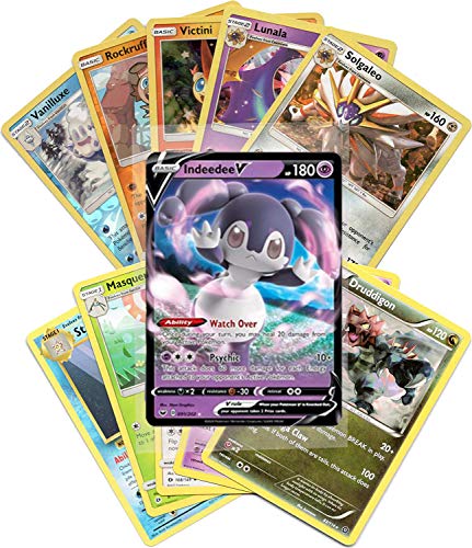 Pokemon Cards 50 Card Assorted Lot with Guaranteed V Pokemon