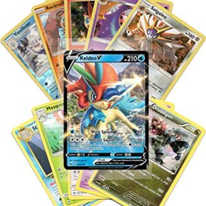 Pokemon Cards 50 Card Assorted Lot with Guaranteed V Pokemon