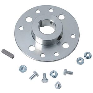 gekufa go kart sprocket hub with 1" bore & 1/4" keyway fit for go-karts and mini bikes, sprocket brake hub (hardware included)