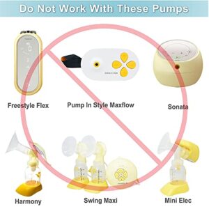 Nenesupply Pump Parts 21mm Flanges Compatible with Medela Breastpump Flange Valve Membrane Connector Compatible with Personalfit Connector Not Original Medela Pump Parts. Pump in Style Symphony