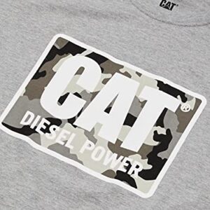 Caterpillar Men's CAT Diesel Power Short Sleeve Classic Fit Tee, Heather Grey, XL