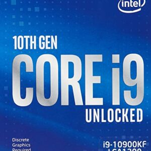 Intel Core i9-10900KF Desktop Processor 10 Cores up to 5.3 GHz Unlocked Without Processor Graphics LGA1200 (Intel 400 Series chipset) 125W