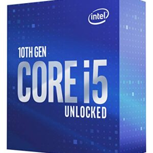 Intel Core i5-10600K Desktop Processor 6 Cores up to 4.8 GHz Unlocked  LGA1200 (Intel 400 Series Chipset) 125W