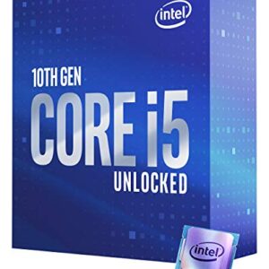 Intel Core i5-10600K Desktop Processor 6 Cores up to 4.8 GHz Unlocked  LGA1200 (Intel 400 Series Chipset) 125W