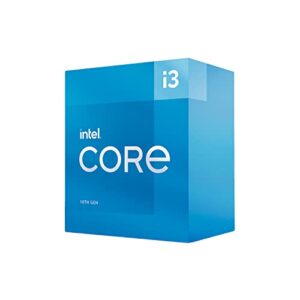 intel core i3-10100 desktop processor 4 cores up to 4.3 ghz  lga1200 (intel 400 series chipset) 65w, model number: bx8070110100