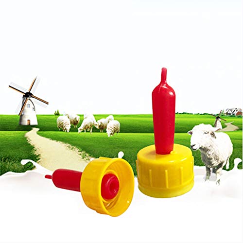 10 PCS Pritchard Nipples Small Animal Milk Drink Nipple Soft Rubber Pacifier for Feeding Sheep Goat Lamb Pup Dog Kids