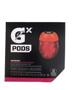 gatorade gx pods, strawberry raspberry, 3.25oz pods (16 pack), one size