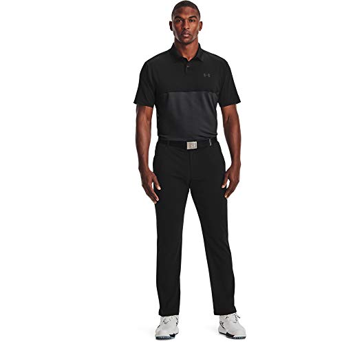 Under Armour Men's Performance Golf Polo 2.0 Colorblock , Black (006)/Jet Gray , X-Large