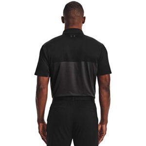 Under Armour Men's Performance Golf Polo 2.0 Colorblock , Black (006)/Jet Gray , X-Large