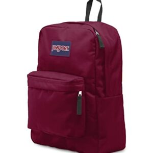 JanSport SuperBreak One Backpacks - Durable, Lightweight Bookbag with 1 Main Compartment, Front Utility Pocket with Built-in Organizer - Premium Backpack, Russet Red