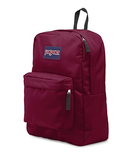 JanSport SuperBreak One Backpacks - Durable, Lightweight Bookbag with 1 Main Compartment, Front Utility Pocket with Built-in Organizer - Premium Backpack, Russet Red