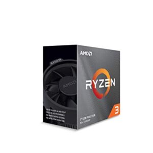 AMD Ryzen 3 3100 4-Core, 8-Thread Unlocked Desktop Processor with Wraith Stealth Cooler