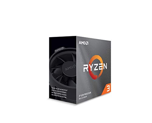 AMD Ryzen 3 3100 4-Core, 8-Thread Unlocked Desktop Processor with Wraith Stealth Cooler