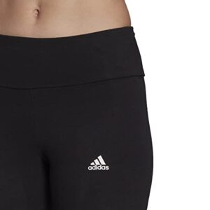 adidas womens Linear Leggings Black/White X-Large