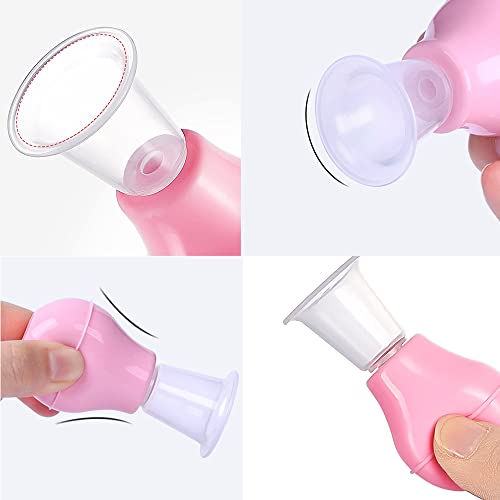 Artibetter 2Pcs Nipple Corrector Suction Enlarger Sucker Corrector for Breastfeeding Inverted Flat Nipples Aspirator Puller Pink