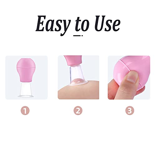 Artibetter 2Pcs Nipple Corrector Suction Enlarger Sucker Corrector for Breastfeeding Inverted Flat Nipples Aspirator Puller Pink