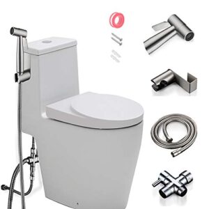 droiee bidet sprayer for toilet, handheld bidet spray water kit, bathroom hand shower for self cleaning – reduce toilet paper waste – premium stainless steel