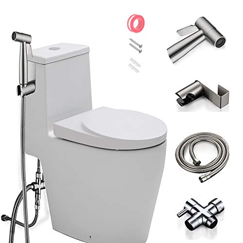 Droiee Bidet Sprayer for Toilet, Handheld Bidet Spray Water Kit, Bathroom Hand Shower for Self Cleaning – Reduce Toilet Paper Waste – Premium Stainless Steel