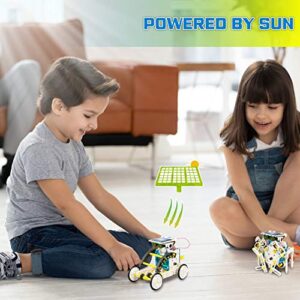 STEM 13-in-1 Solar Power Robots Creation Toy, Educational Experiment DIY Robotics Kit, Science Toy Solar Powered Building Robotics Set Age 8-12 for Boys Girls Kids Teens to Build