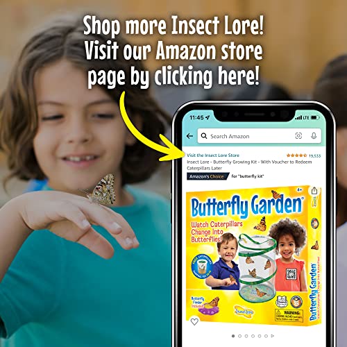 Butterfly Garden: Original Habitat and Live Cup of Caterpillars with STEM Butterfly Journal – Life Science & STEM Education – Butterfly Science Kit