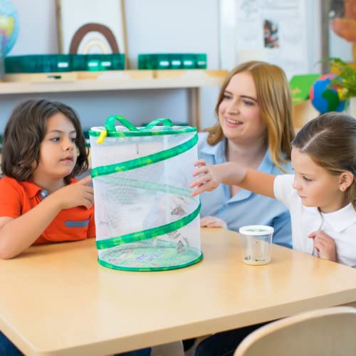 Butterfly Garden: Original Habitat and Live Cup of Caterpillars with STEM Butterfly Journal – Life Science & STEM Education – Butterfly Science Kit