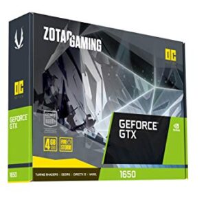 ZOTAC GAMING GeForce GTX 1650 OC 4GB GDDR6 128-bit Gaming Graphics Card, Super Compact, ZT-T16520F-10L