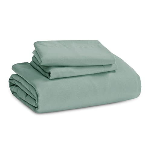 Bedsure Sage Green Duvet Cover Queen Size - Soft Prewashed Queen Duvet Cover Set, 3 Pieces, 1 Duvet Cover 90x90 Inches with Zipper Closure and 2 Pillow Shams, Comforter Not Included