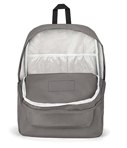 JanSport Superbreak Plus Backpack - Work, Travel, or Laptop Bookbag with Water Bottle Pocket, Graphite Grey