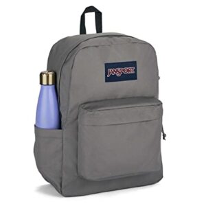 JanSport Superbreak Plus Backpack - Work, Travel, or Laptop Bookbag with Water Bottle Pocket, Graphite Grey