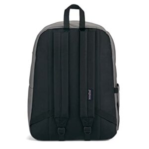 JanSport Superbreak Plus Backpack - Work, Travel, or Laptop Bookbag with Water Bottle Pocket, Graphite Grey