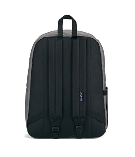 JanSport Superbreak Plus Backpack - Work, Travel, or Laptop Bookbag with Water Bottle Pocket, Graphite Grey