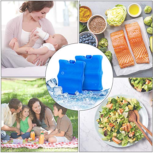 Teamoy Breastmilk Ice Pack(Pack of 2), Bottle Ice Packs for Breastmilk Storage and Breastfeeding Working Mom, Small