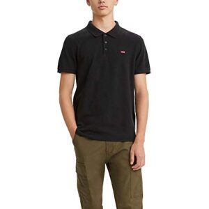 levi's men's housemark polo, mineral black, x-large