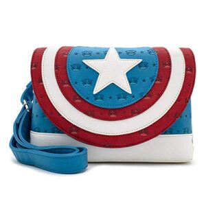 captain america 802609 marvel crossbody bag by loungefly